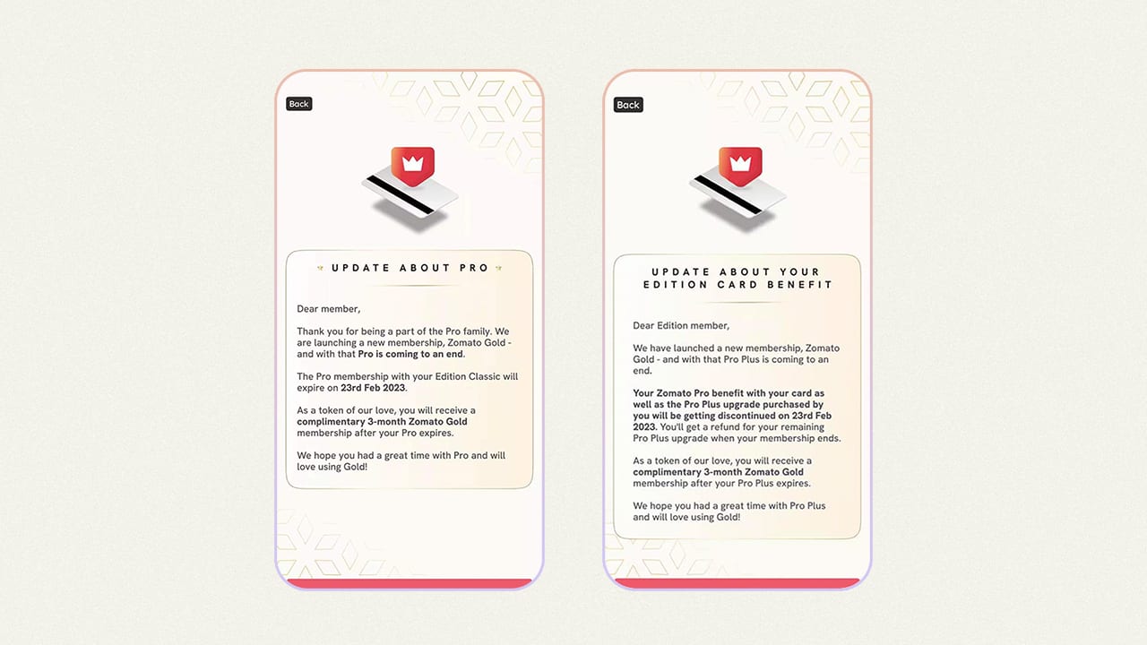 No More Zomato Pro & Pro Plus With Your RBL Zomato Edition Card | e ...